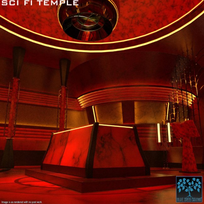 Sci Fi Temple for Daz Studio | 3d Models for Daz Studio and Poser