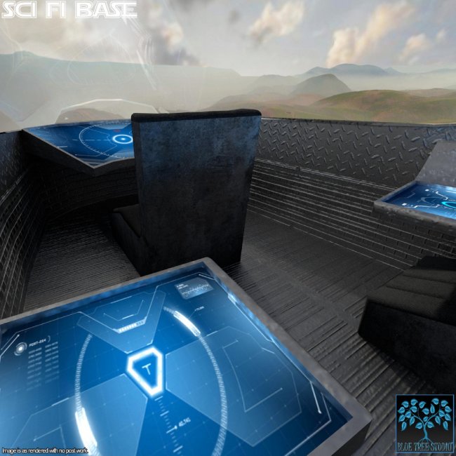Sci Fi Base for Daz Studio | 3d Models for Daz Studio and Poser