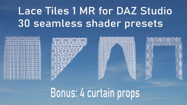Lace Tiles 1 MR | 3d Models for Daz Studio and Poser