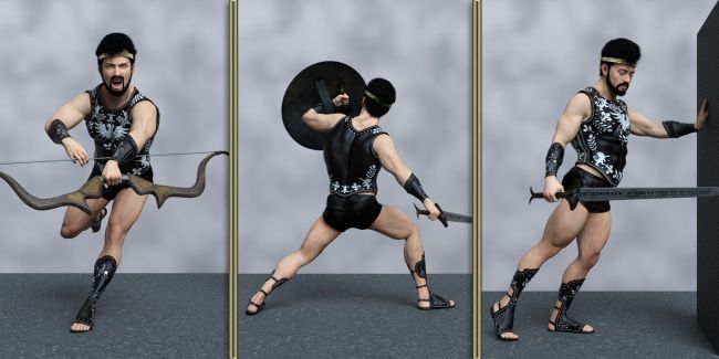 Hercules Missions Poses for Genesis 9 Base and Bonus Shape | 3d Models ...