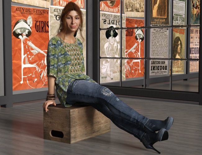 dForce DC Boho Mini for Genesis 9 and 8 Female | 3d Models for Daz ...