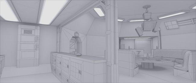 Sci-Fi Rec Room | 3d Models for Daz Studio and Poser