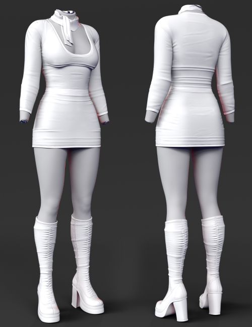 X-Fashion Mystery 02 Outfit for Genesis 9 | 3d Models for Daz Studio ...