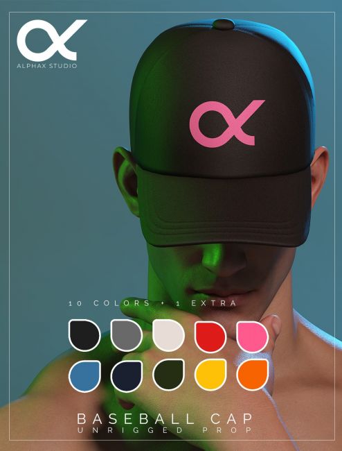 Baseball Cap for Genesis 9 | 3d Models for Daz Studio and Poser