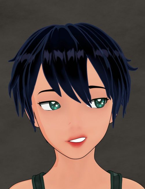 Haru Anime Character for Genesis 9 | 3d Models for Daz Studio and Poser