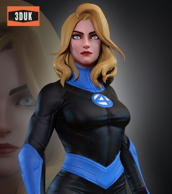 F4 Invisible Woman For G8F | 3d Models for Daz Studio and Poser