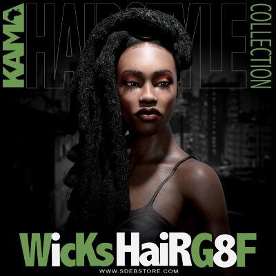 Wicks Hair G8F | 3d Models for Daz Studio and Poser