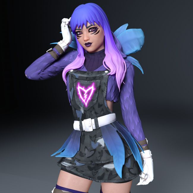 Fortnite Raven Team Syd for Genesis 8 Female | 3d Models for Daz Studio ...