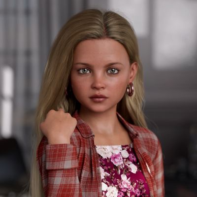 E3D Rally Teen for Genesis 8 and 8.1 Female | 3d Models for Daz Studio ...