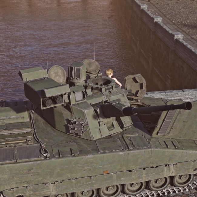 STRF 90 40 Combat Vehicle for DAZ3D | 3d Models for Daz Studio and Poser