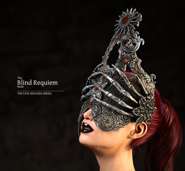 Blind Requiem Mask - G3 G8 G9 | 3d Models for Daz Studio and Poser