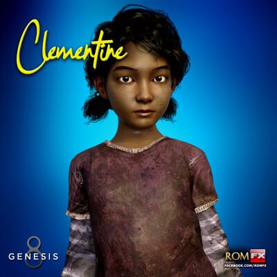 RFX TWD Clementine For G8F | 3d Models for Daz Studio and Poser