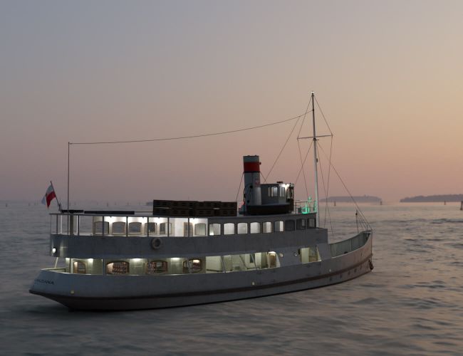 Graziana Passenger Boat | 3d Models for Daz Studio and Poser