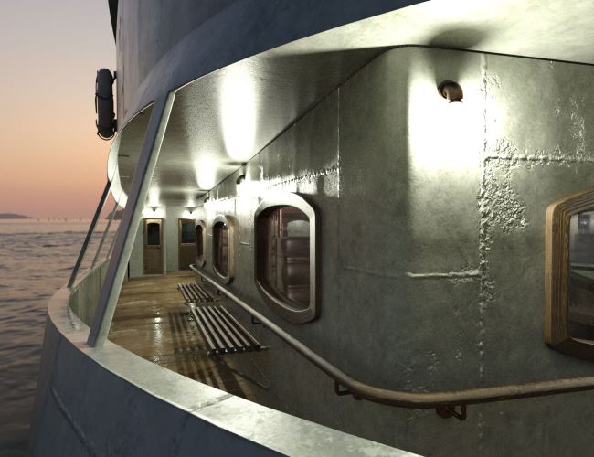 Graziana Passenger Boat | 3d Models for Daz Studio and Poser
