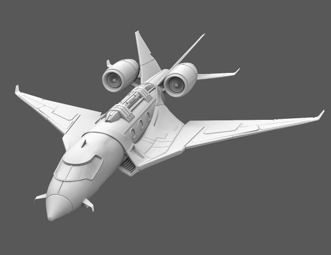 XI Cyberpunk Private Jet | 3d Models for Daz Studio and Poser