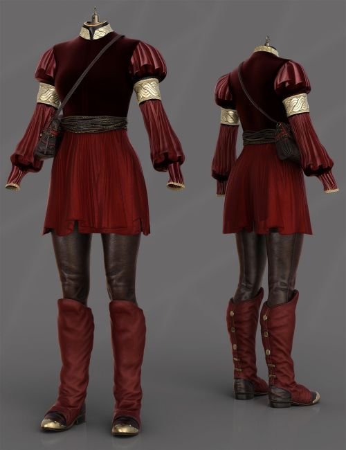 dForce Wind Valley Outfit Texture Add-On | 3d Models for Daz Studio and ...