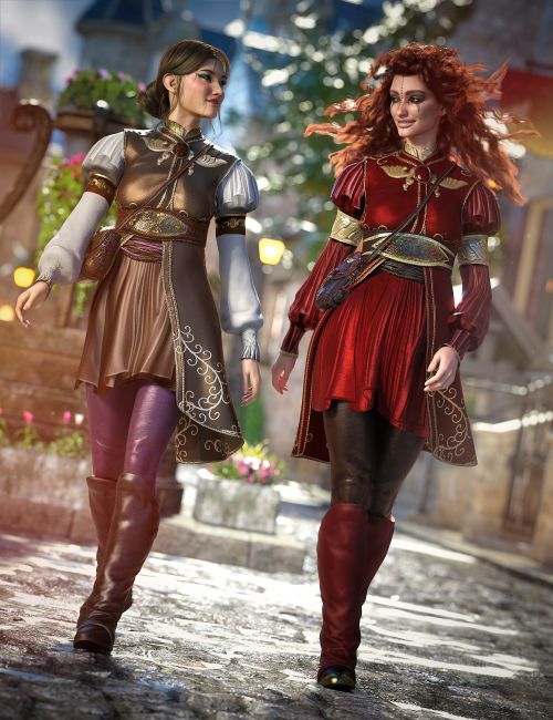 dForce Wind Valley Outfit Texture Add-On | 3d Models for Daz Studio and ...